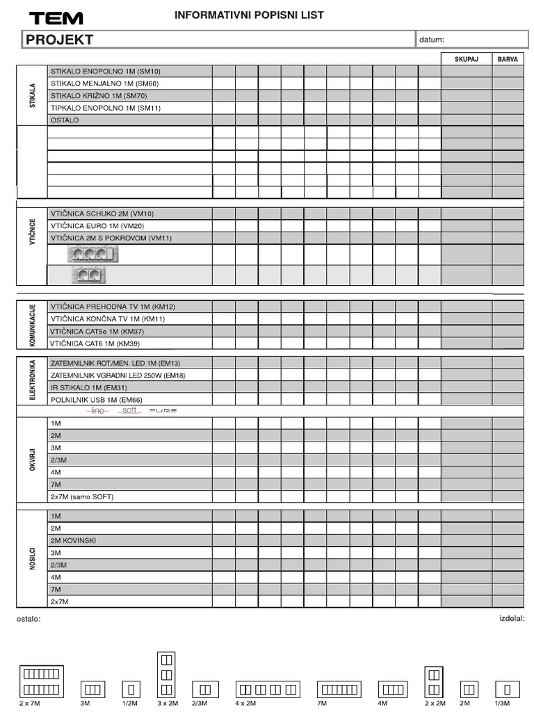 Popisni List MODUL 2020 SI | PDF