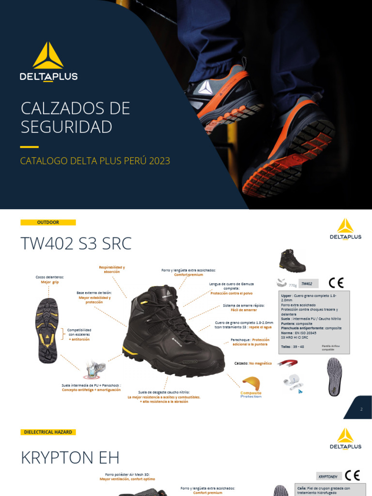 Catalogo Calzados DPP 2023 | PDF | Acero | Materiales