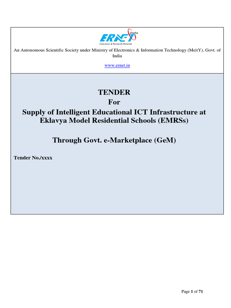 Sample GEM TENDER | PDF