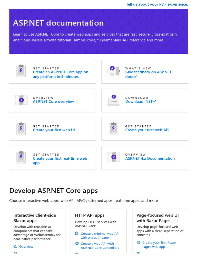 Aspnet Core Aspnetcore 70 Pdf World Wide Web Internet And Web
