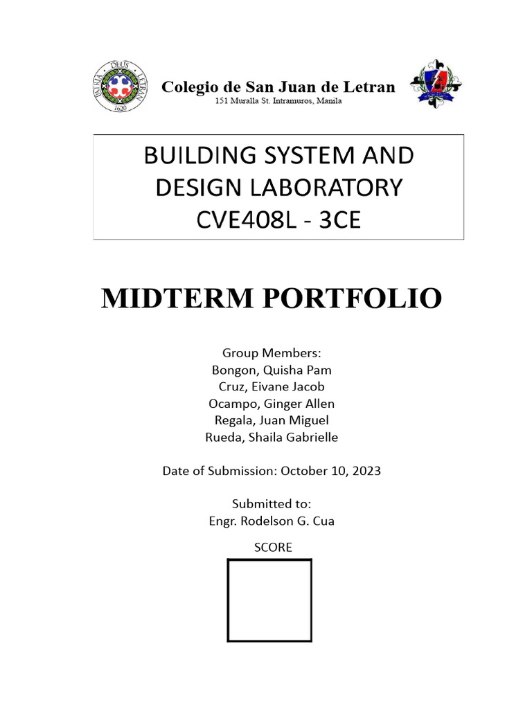 Title Page Midterm Portfolio CVE408L | PDF