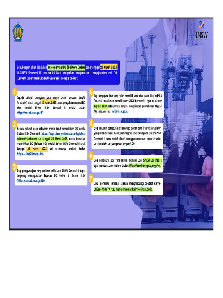 Implementasi E-Do Insw Gen II | PDF