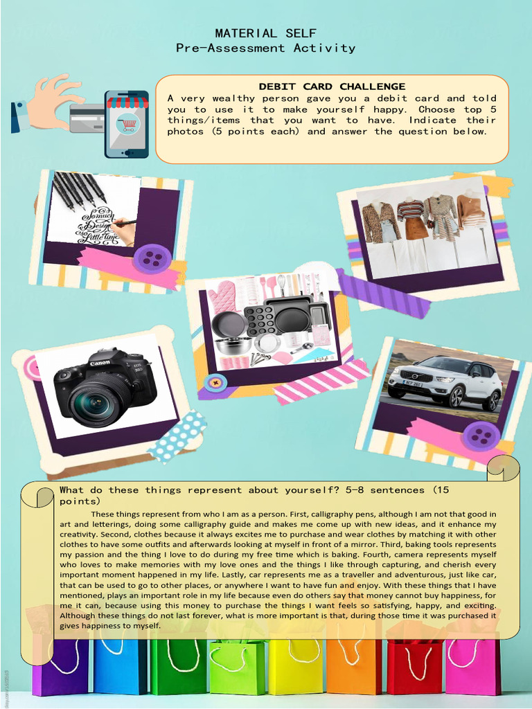 Material Self Activity | PDF