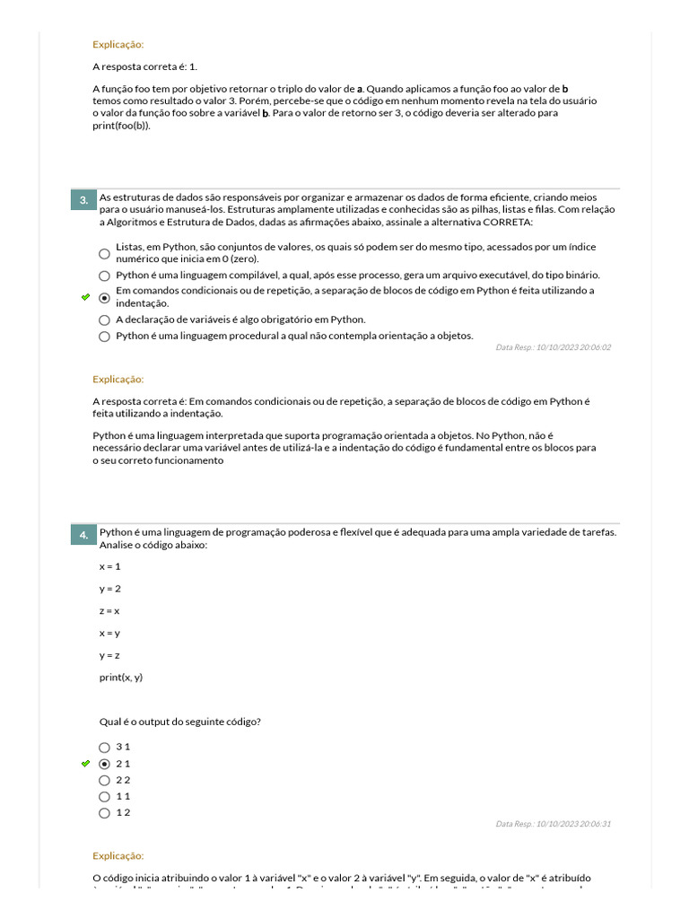 Exercício 02 Pdf Python Linguagem De Programação Linguagem De