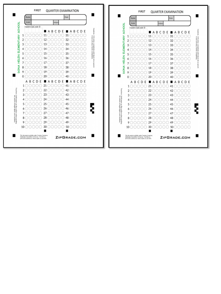 5 To 6 Answer Sheet | PDF