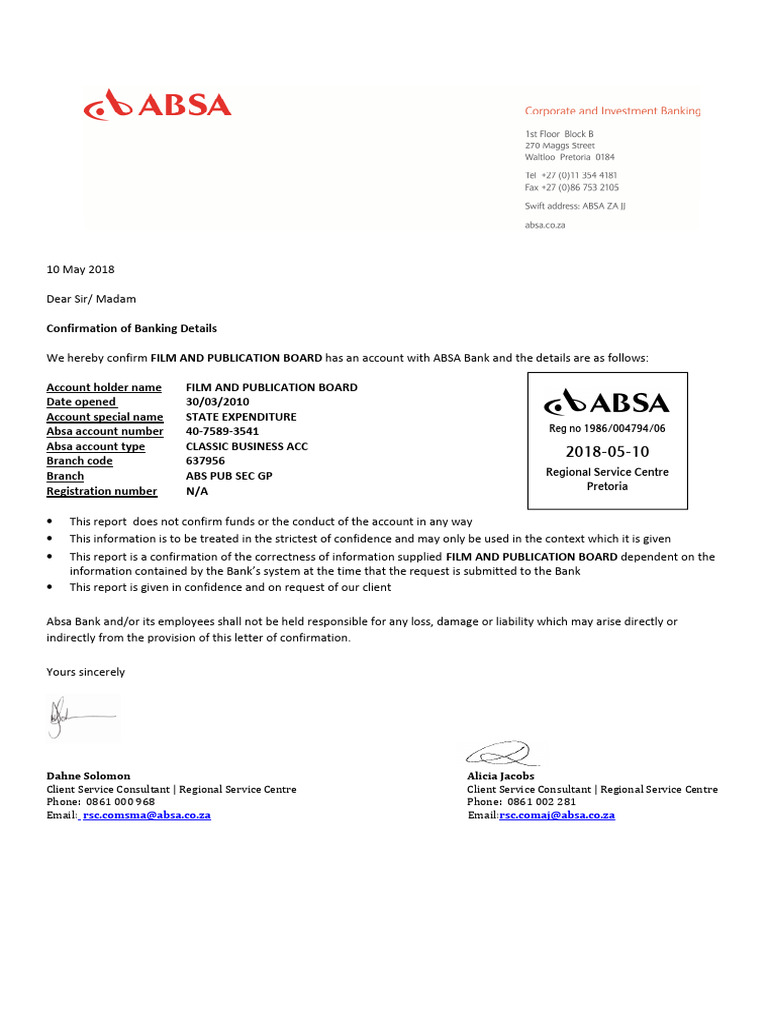 Banking Details | PDF