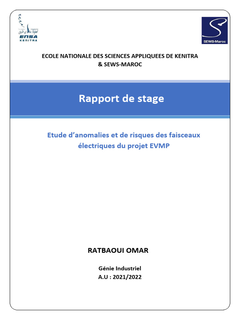 Ratbaoui Omar Rapport de Stage | PDF