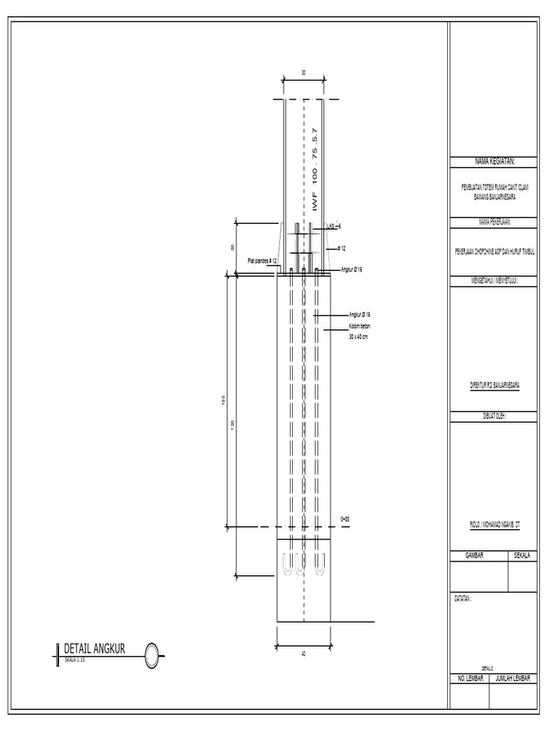 Detail Konstruksi Angkur | PDF