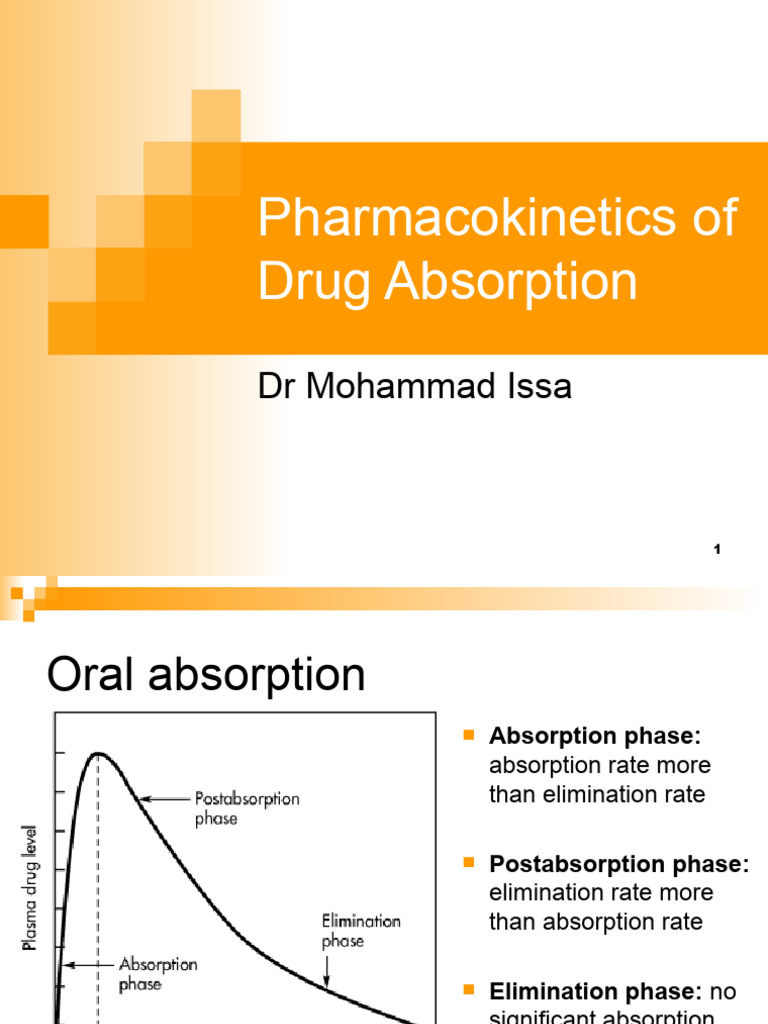 Extravascular Drug Absorption Kinetics | PDF | Bioavailability ...