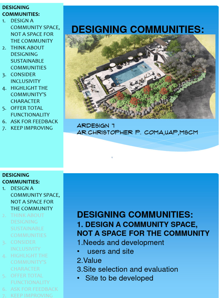 Designing Communities | PDF