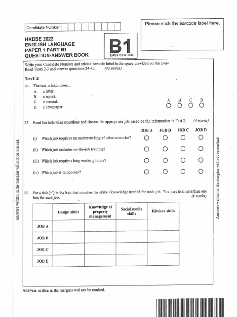 Paper 1B1 (QA) | PDF