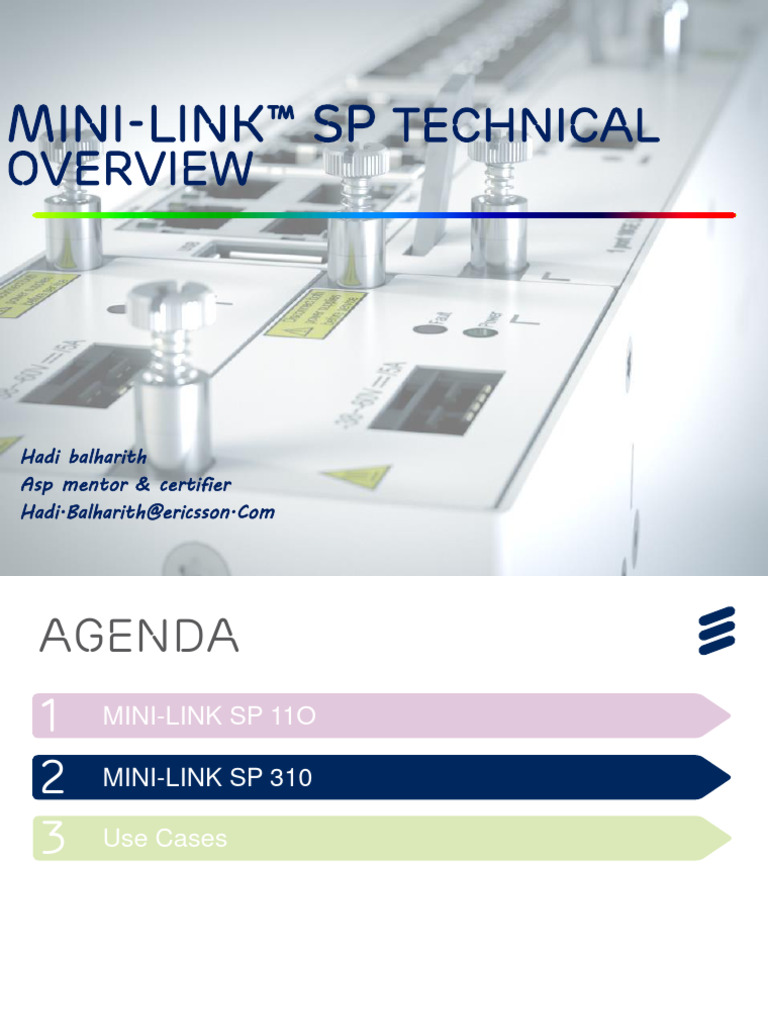 1-Mini-Link™ SP Technical Overview | PDF | Networking | Multiprotocol Label Switching