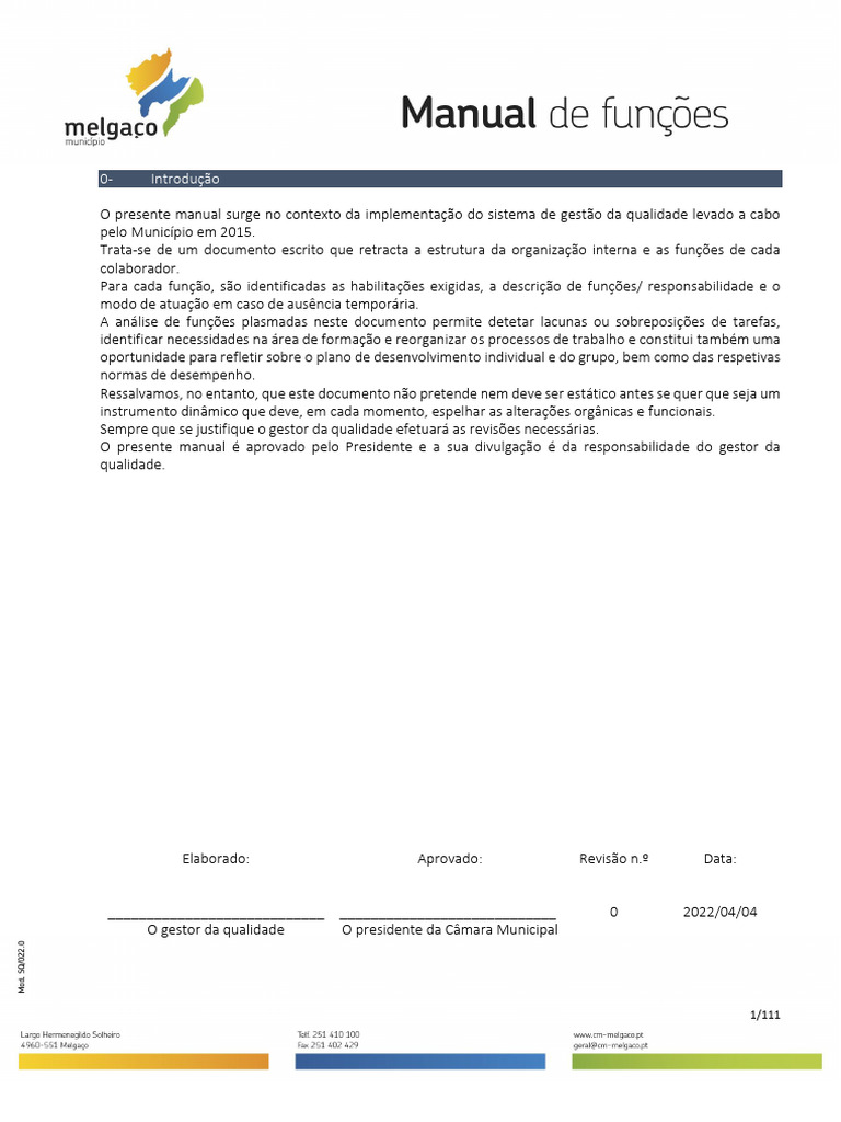 Manual Funções v10 | Download grátis PDF | Gestão de qualidade ...