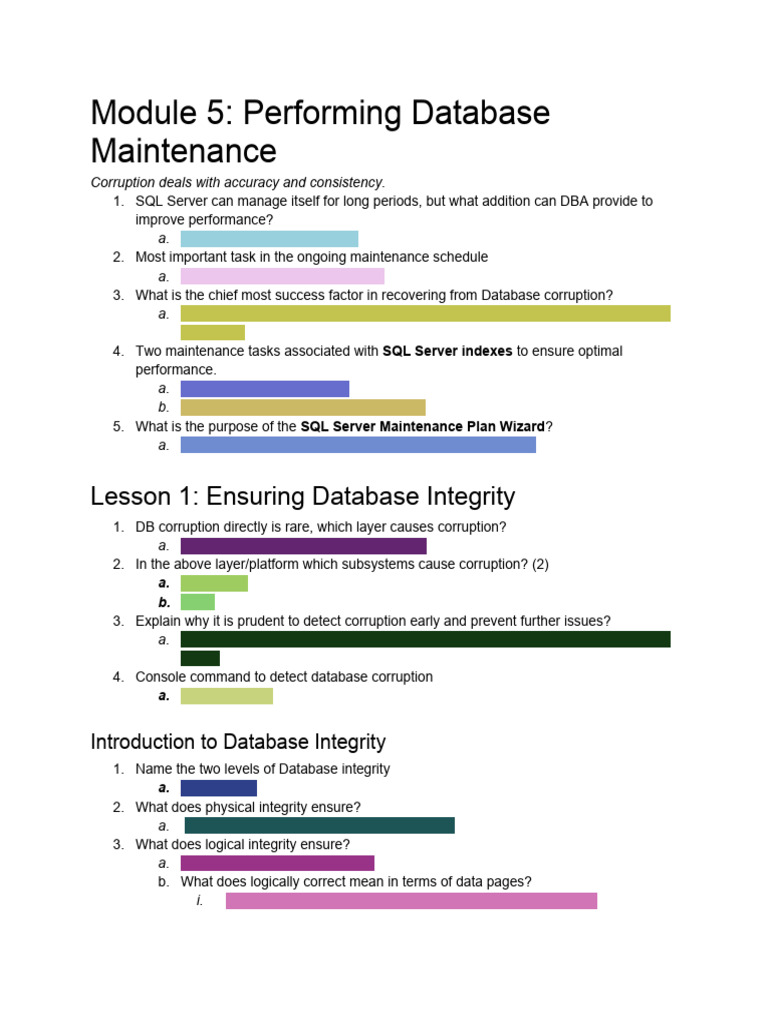 Module 5 | PDF | Database Index | Microsoft Sql Server