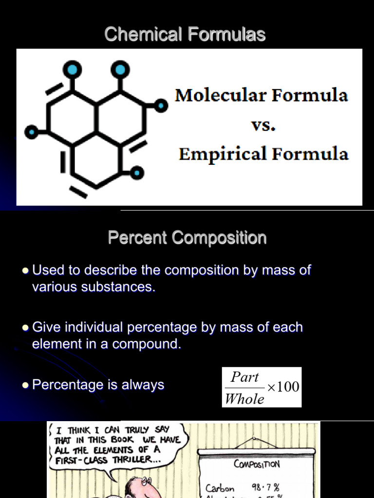 Chemical Formulas EF and MF | PDF | Molecules | Mole (Unit)