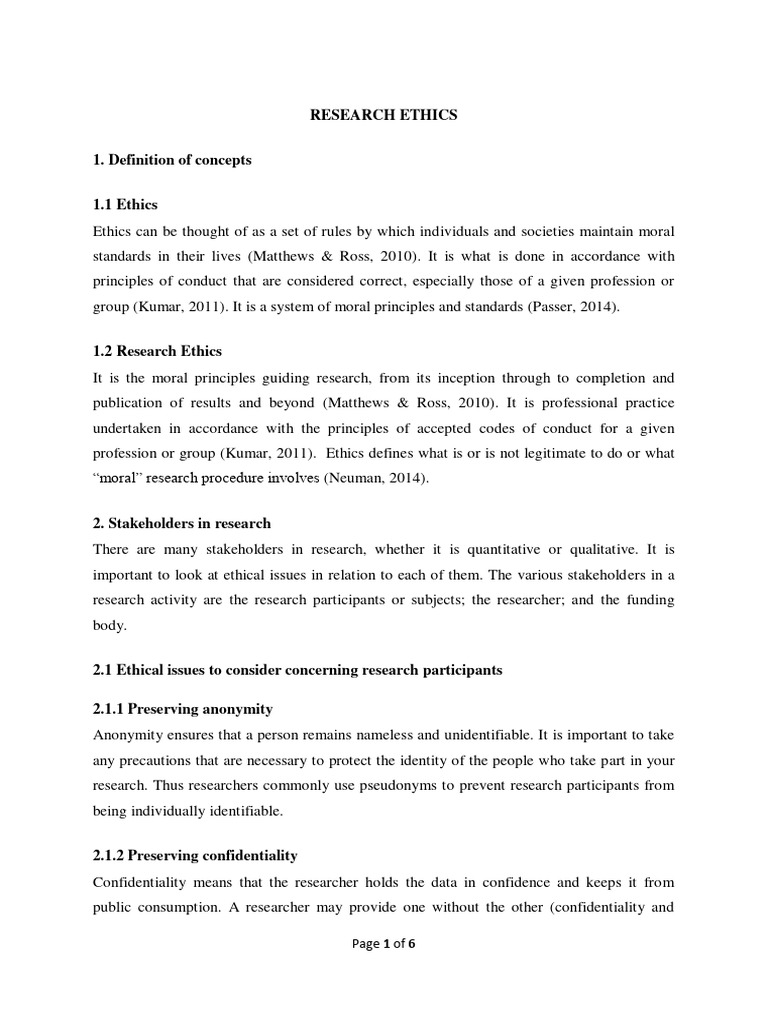Research Ethics | PDF | Anonymity | Informed Consent