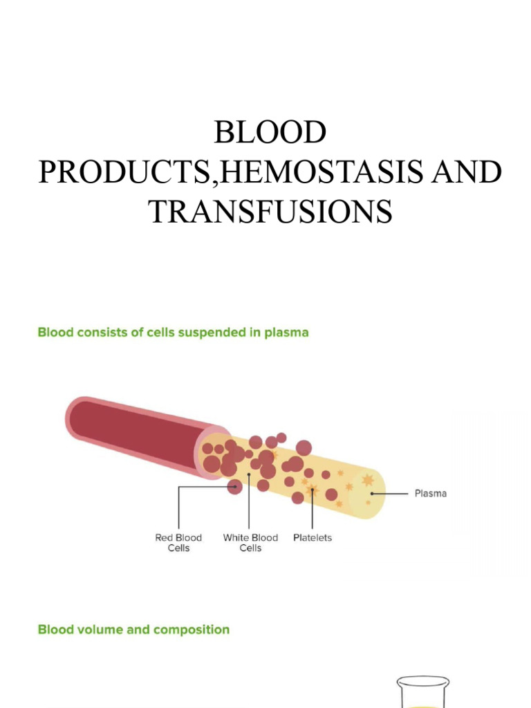 Blood Products and Transfusion Guidelines | PDF | Self-Improvement ...