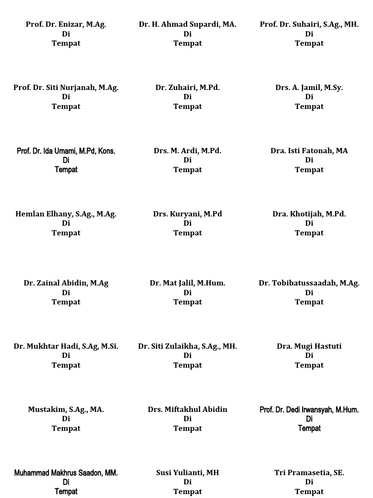 LABEL UNDANGAN Buk Yeni | PDF