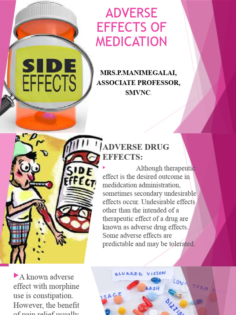 Adverse Effects of Drug | PDF | Medical Prescription | Chemistry