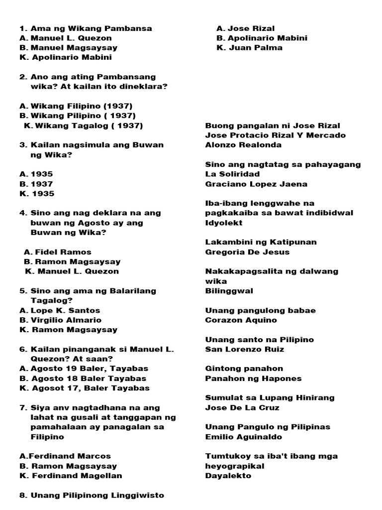 Ama NG Wikang Pambansa | PDF