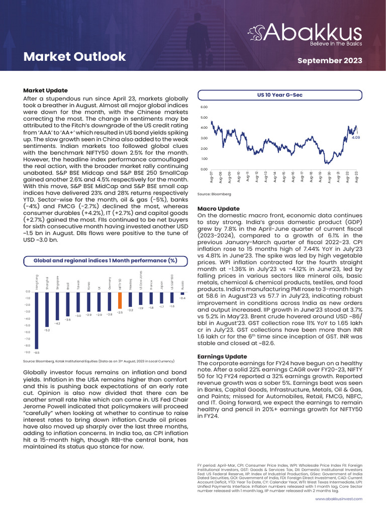AEOA PMS Factsheet Sep2023 | Download Free PDF | Inflation | Investing