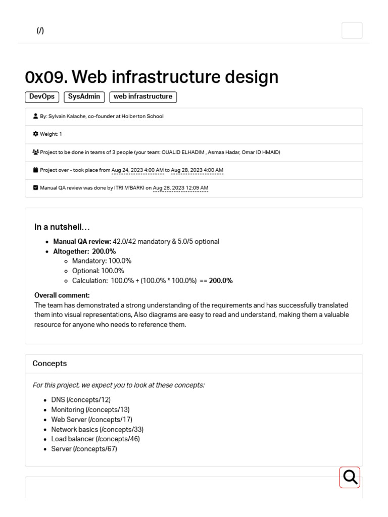 Project - 0x09. Web Infrastructure Design - ALX Africa Intranet | PDF | Networking | Internet & Web