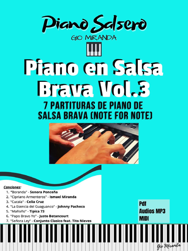 Partituras de Piano para Salsa | PDF | Instrumentos de corda ...