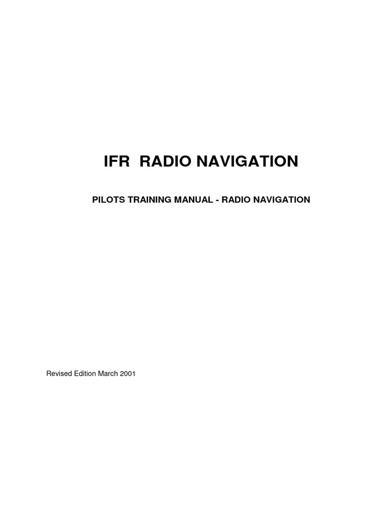 SWISS Aviation TR IFR Radionavigation | PDF | Aviation Safety | Aeronautics
