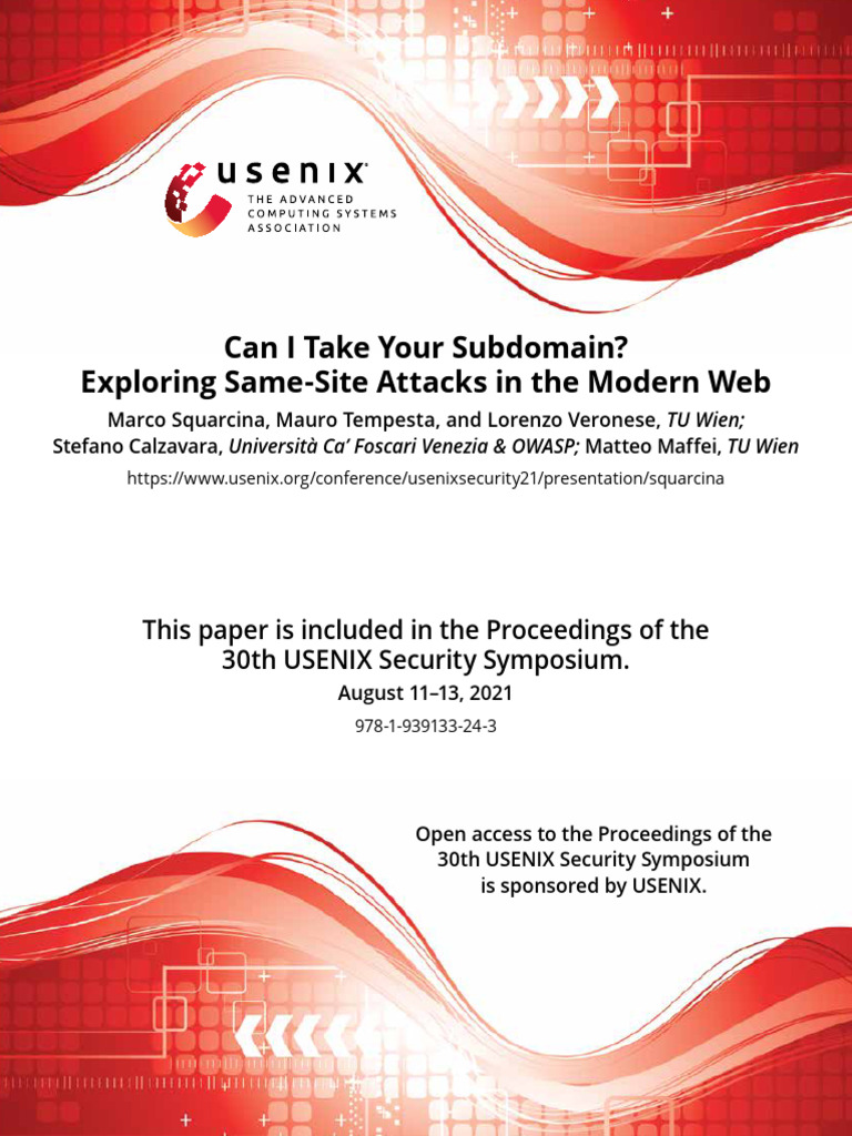 Sec21 Squarcina | PDF | Domain Name System | Http Cookie