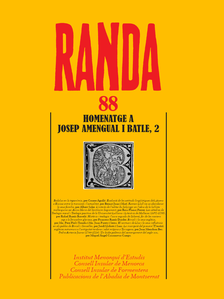 Randa 88 - Rosa Planas | PDF