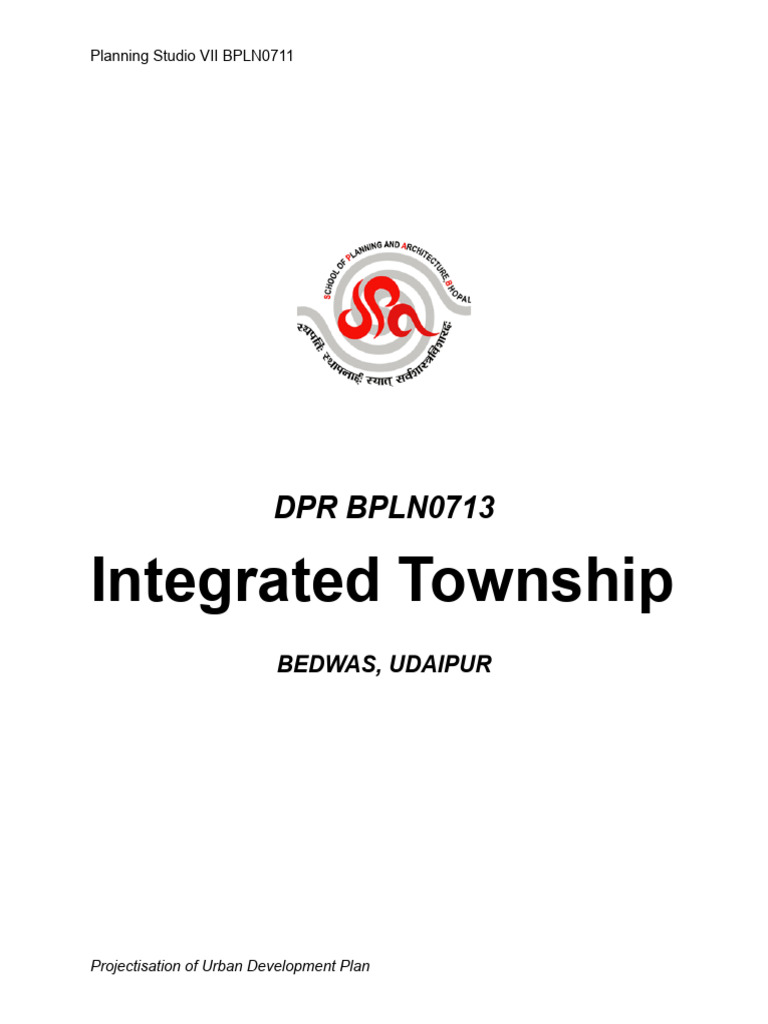 Integrated Township Development Plan | PDF | Affordable Housing ...