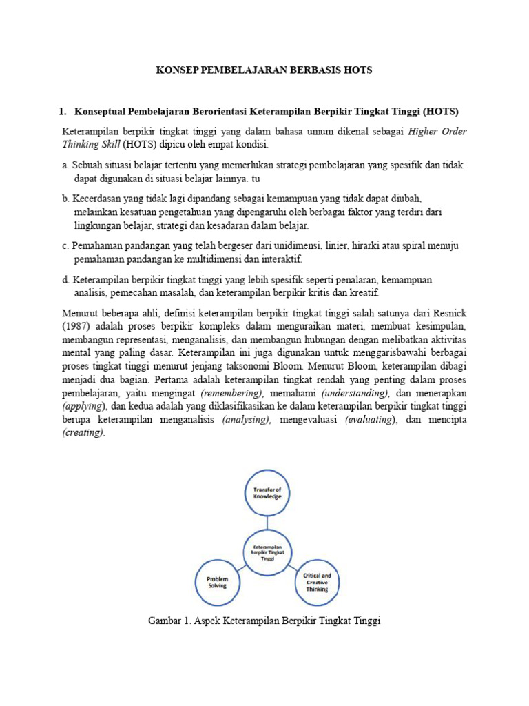 Penilaian Berbasis HOTS | PDF