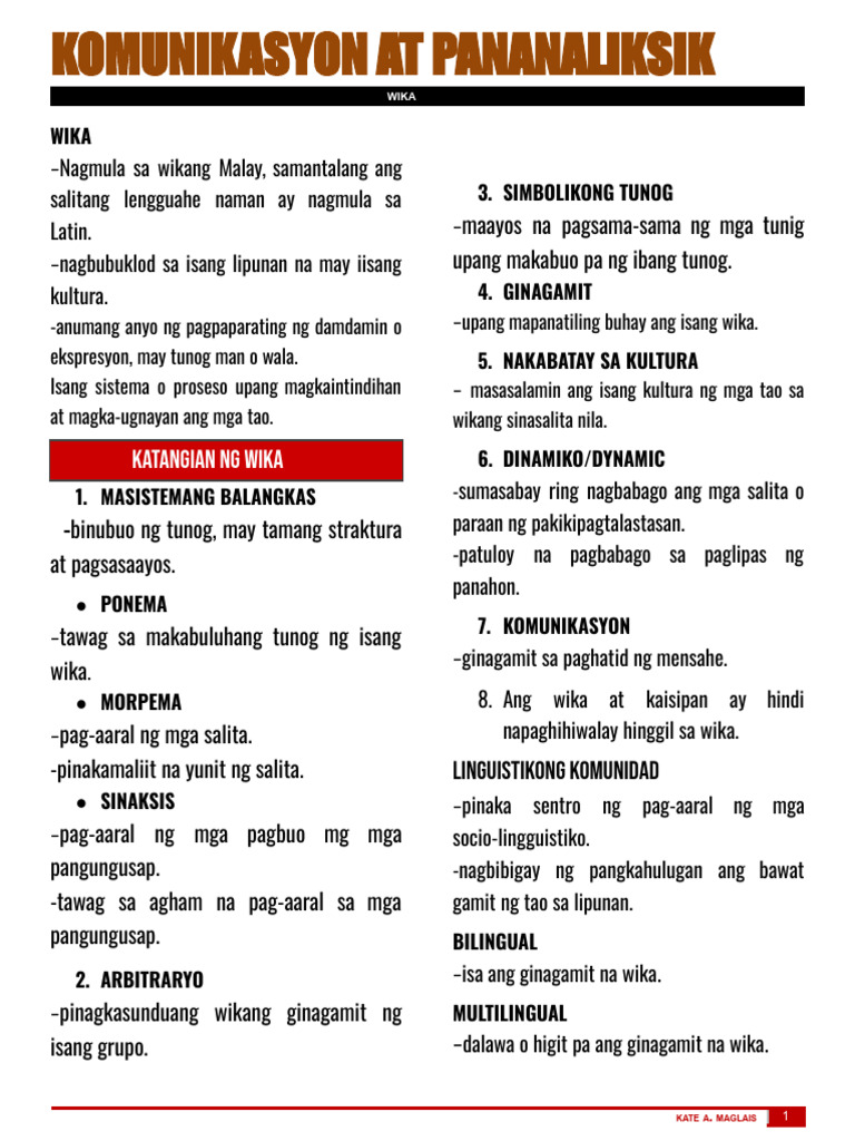 Komunikasyon Sa Pananaliksik 11 | PDF