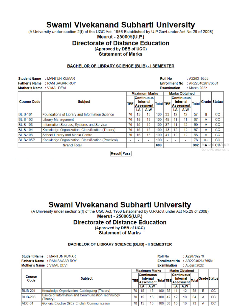 B.lib 1st Sem (2 Files Merged) | PDF