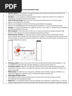 Chapter 7 Control and Coordination Handwritten Notes | PDF