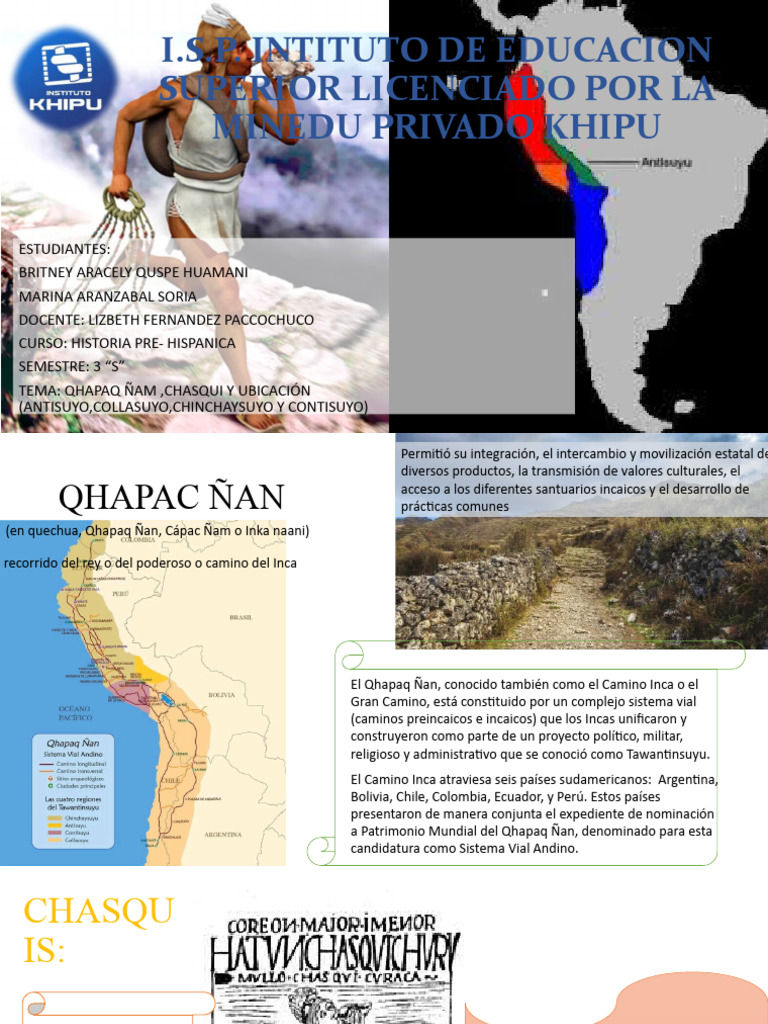 Qhapaq Ñan y Chasquis en el Tawantinsuyo | PDF | Imperio Inca | Perú