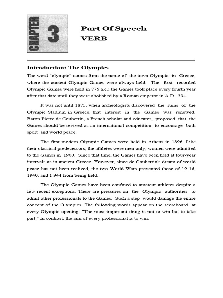 Chapter 3 Verbs | PDF | Verb | Semantic Units