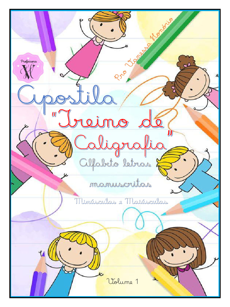 Apostila de Caligrafia - Letra Cursiva. Vol. 1 | PDF