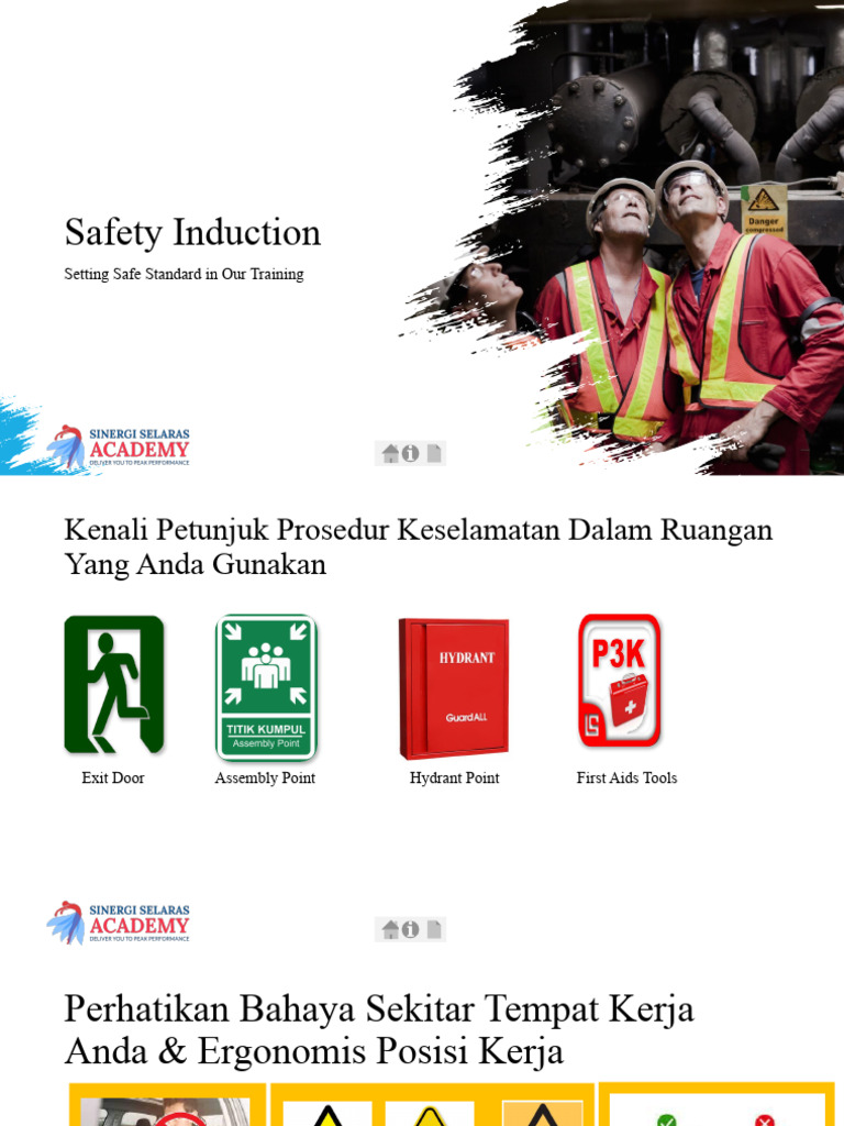 P1 Safety induction ppt - M Soleh | PDF