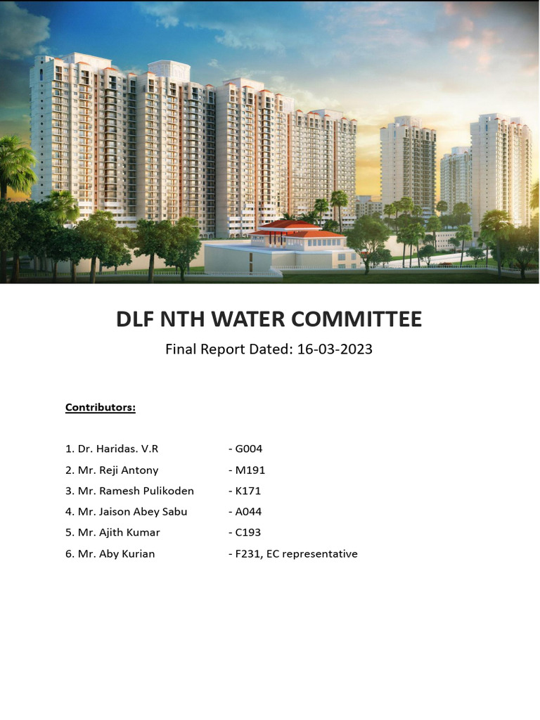 001-Water Committee Report 16-03-2023 | Download Free PDF | Water ...