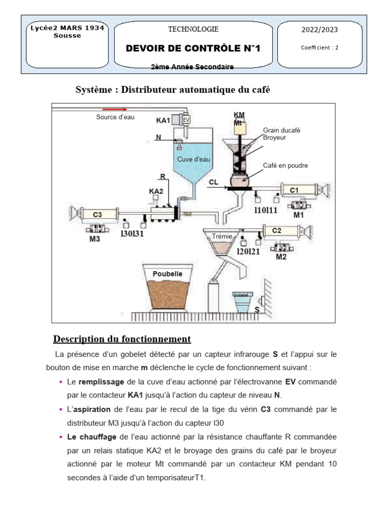 Description Du Fonctionnement | PDF