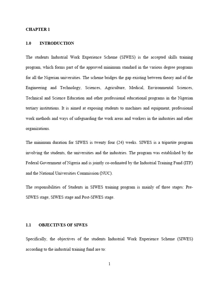 Overview of SIWES in Nigerian Universities | PDF | Internal Combustion ...