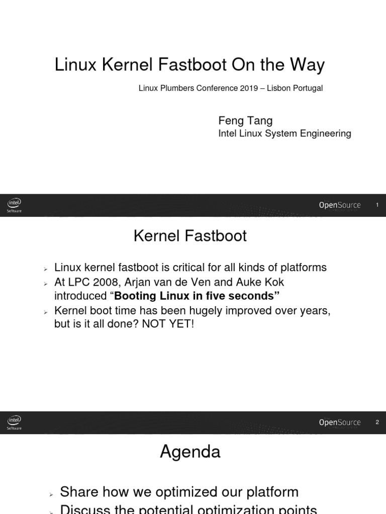 LPC 2019 Kernel Fastboot On The Way | PDF