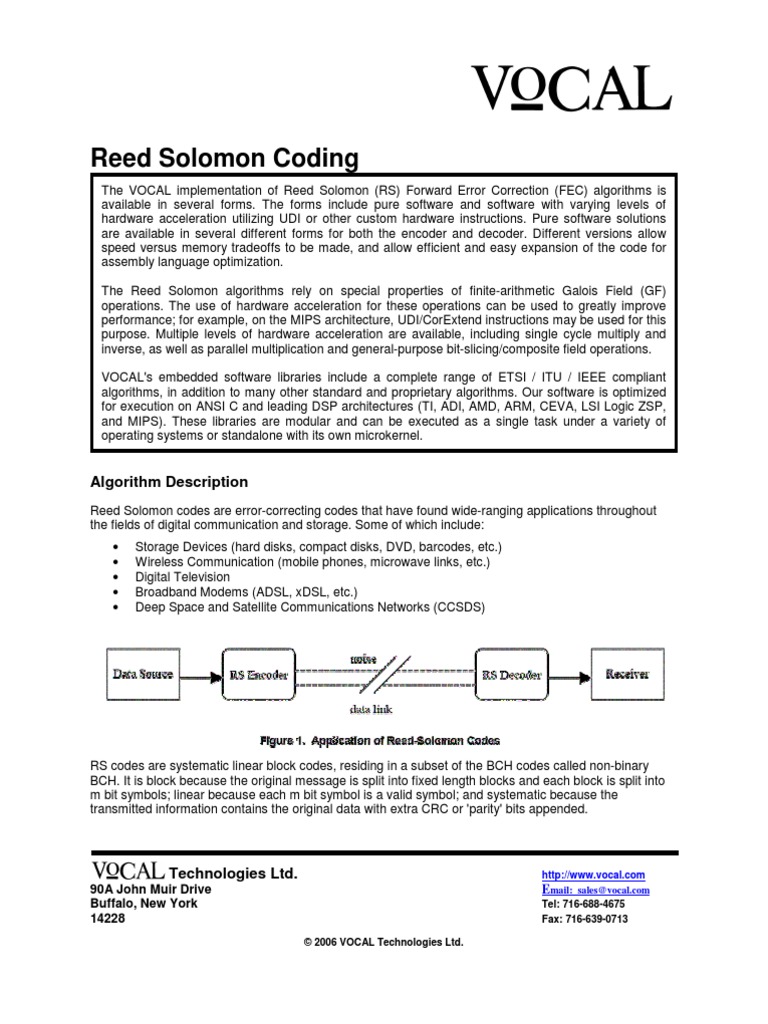 Reed Solomon Implementation | PDF | Electrical Engineering | Computer Architecture