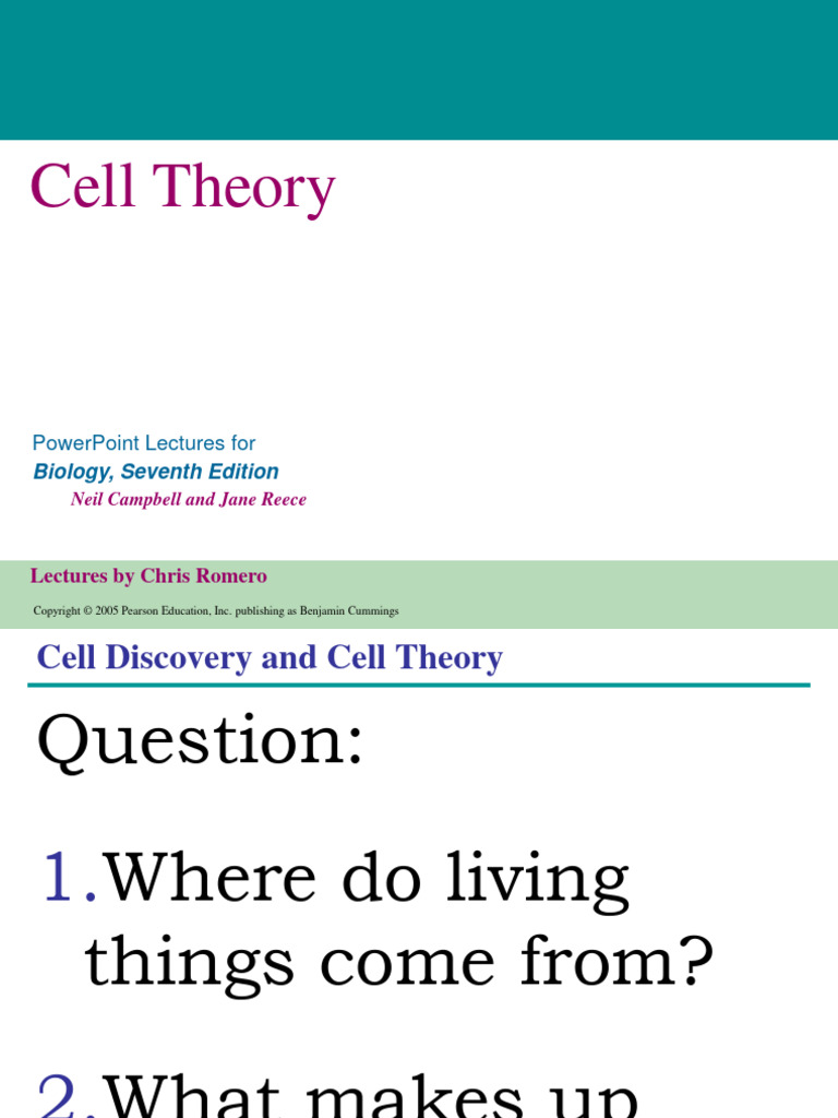 Cell Theory | PDF