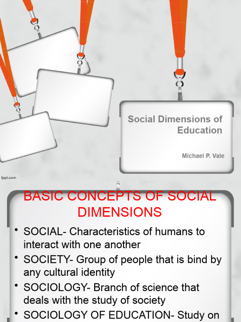 Social Dimensions of Education | PDF | Social Science | Science ...