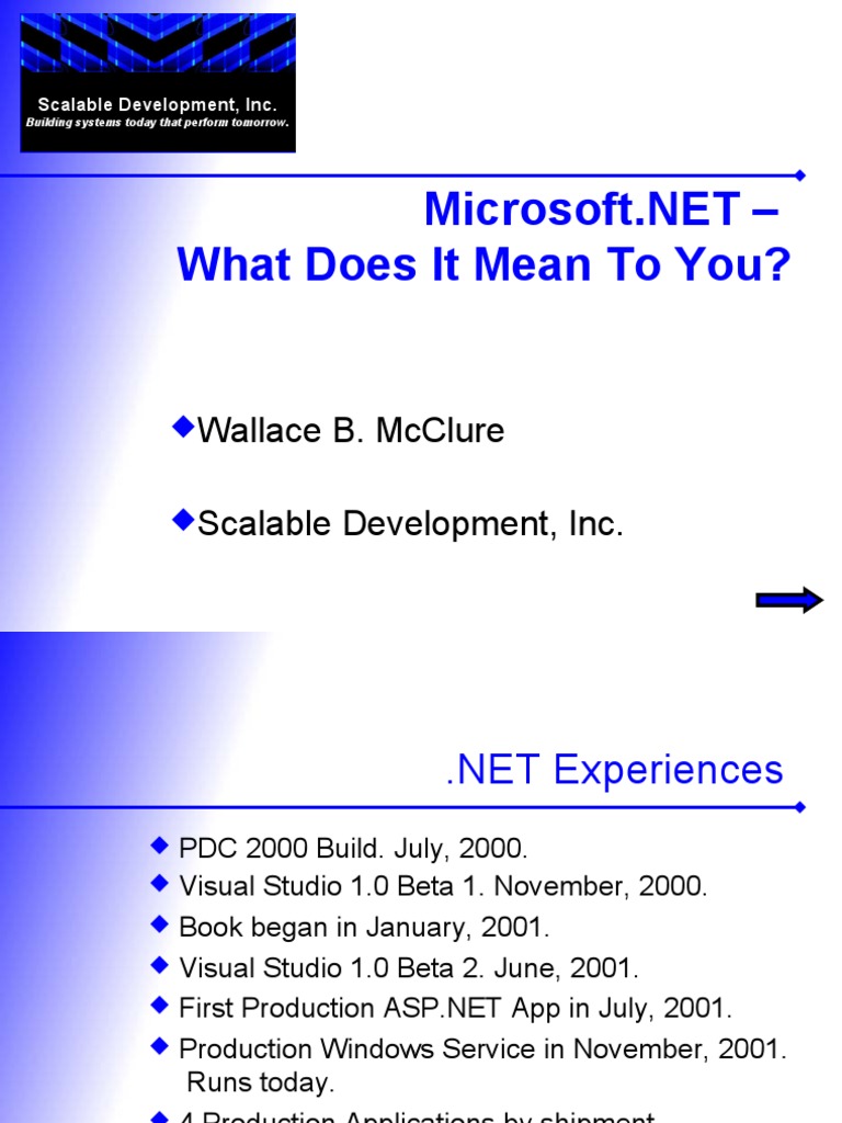 Why Dot Net | PDF | Microsoft Visual Studio | Web Application