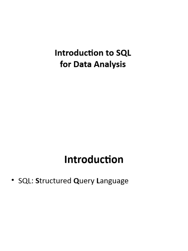 Intro To SQL | PDF | Software Development | Computer Science