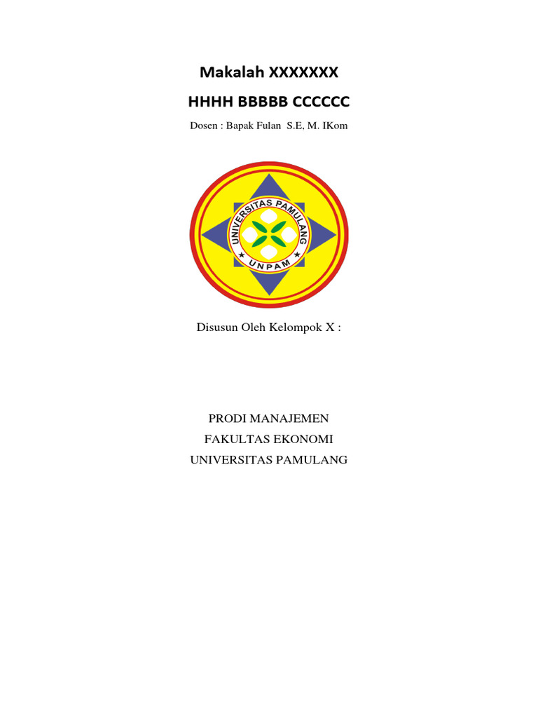 Makalah Manajemen Unpam | PDF | Sejarah