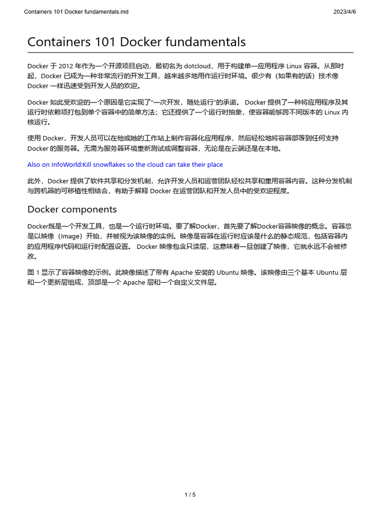 Containers 101 Docker Fundamentals | PDF
